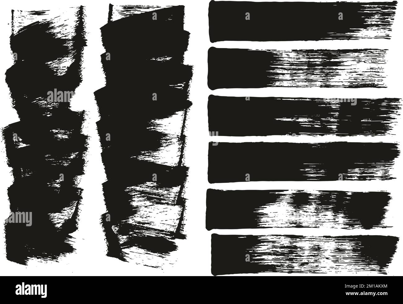 Flat Sponge Regular Artist Brush Short Background & Straight Lines Mix ...