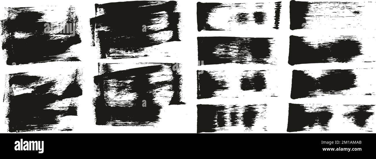 Flat Sponge Regular Artist Brush Short Background & Straight Lines Mix ...