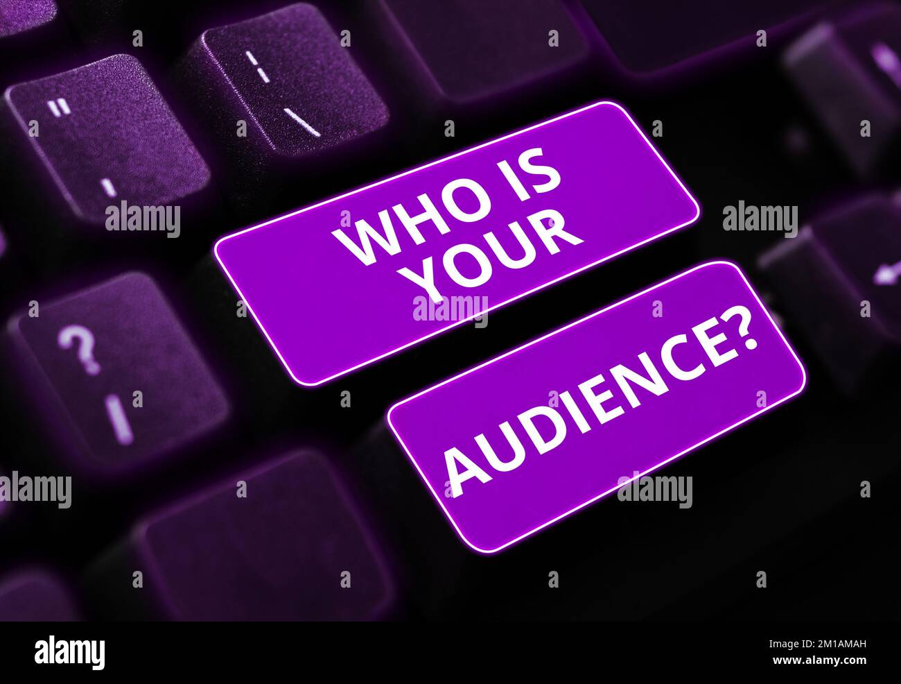 Sign displaying Who Is Your Audience. Concept meaning who is watching ...