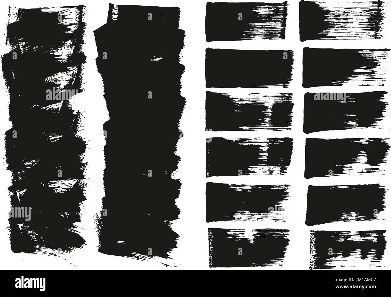 Flat Sponge Regular Artist Brush Short Background & Straight Lines Mix ...