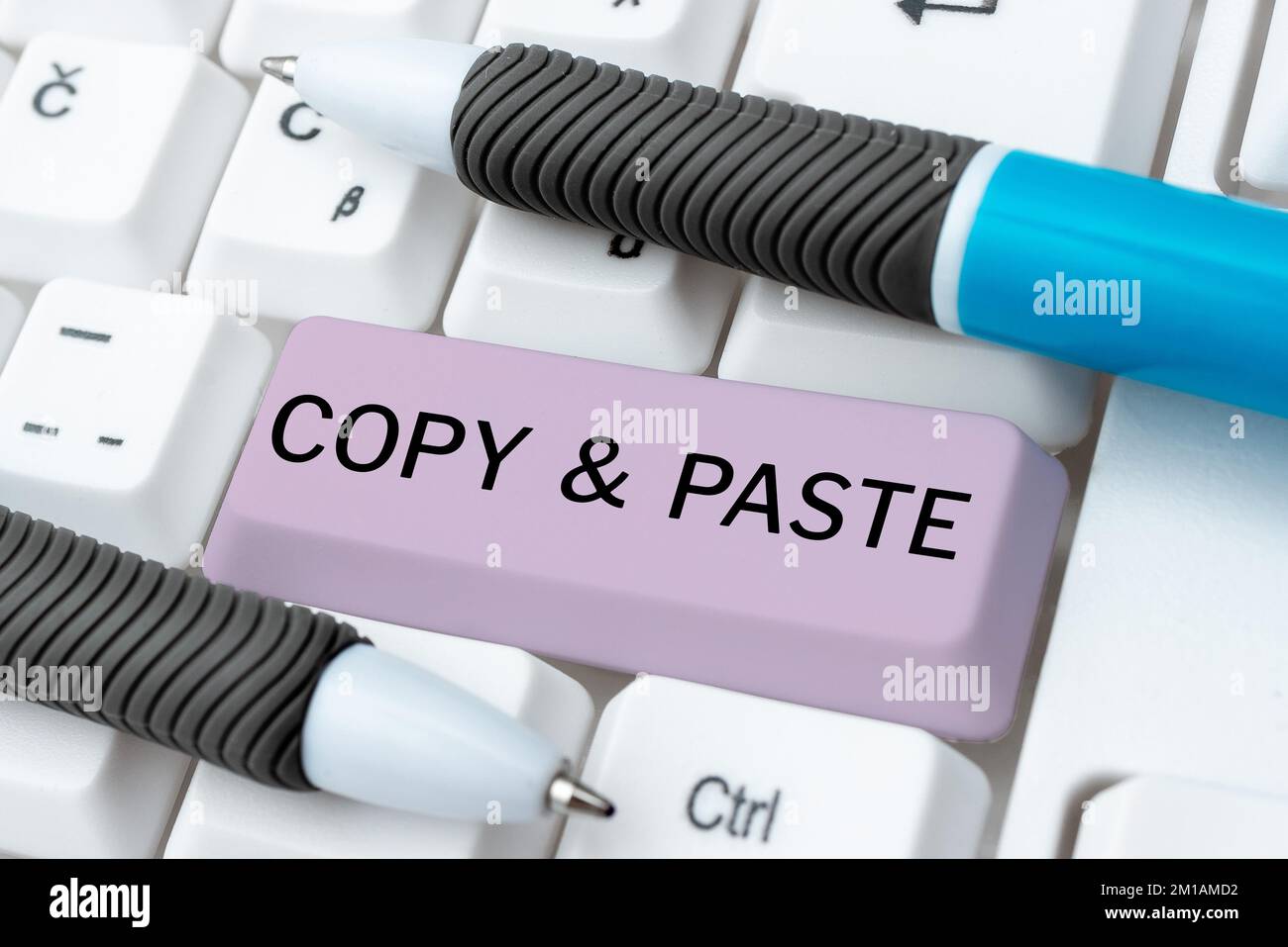 Text showing inspiration Copy Paste. Conceptual photo an imitation ...