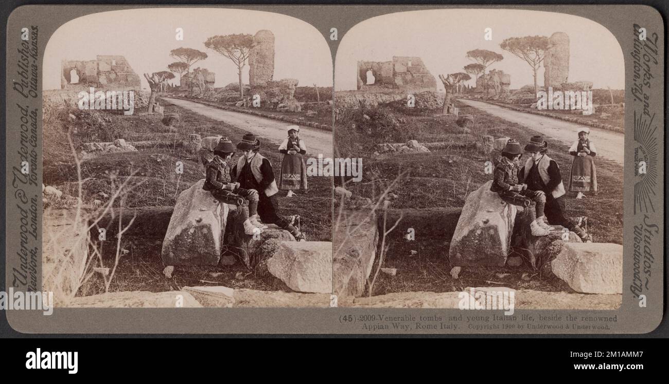Venerable tombs by the Appian Way, - Rome , Roads, Tombs & sepulchral ...