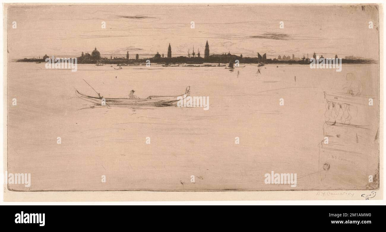 Venice from the Lido , Lakes & ponds, Gondolas, Cities & towns. Sir ...