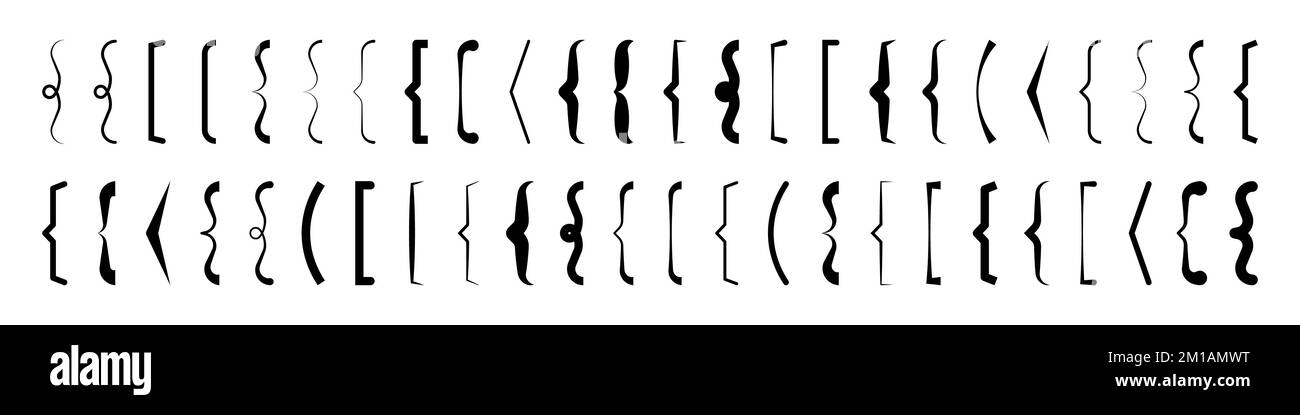 Text brackets collection, black quotation box. Curly, square and corner ...