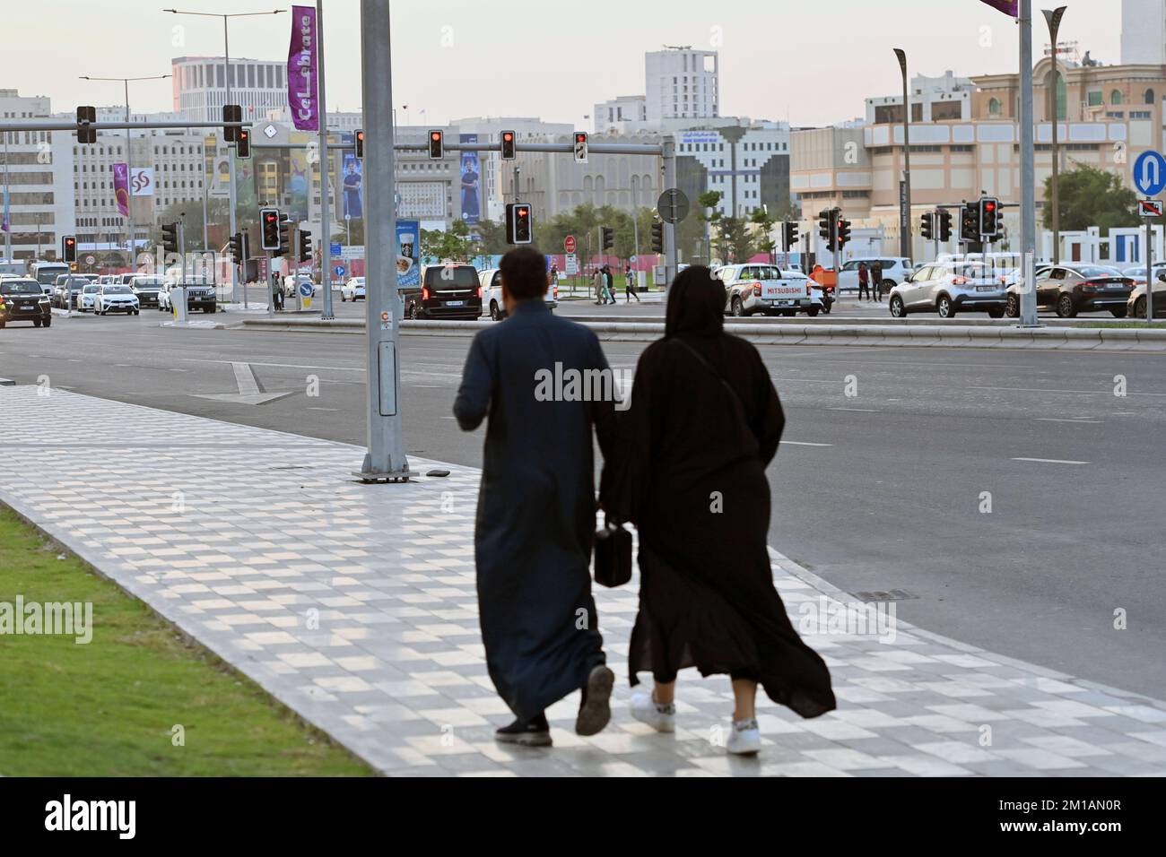 Doha, Katar. 11th Dec, 2022. Impressions from Doha/Qatar. Street scene ...