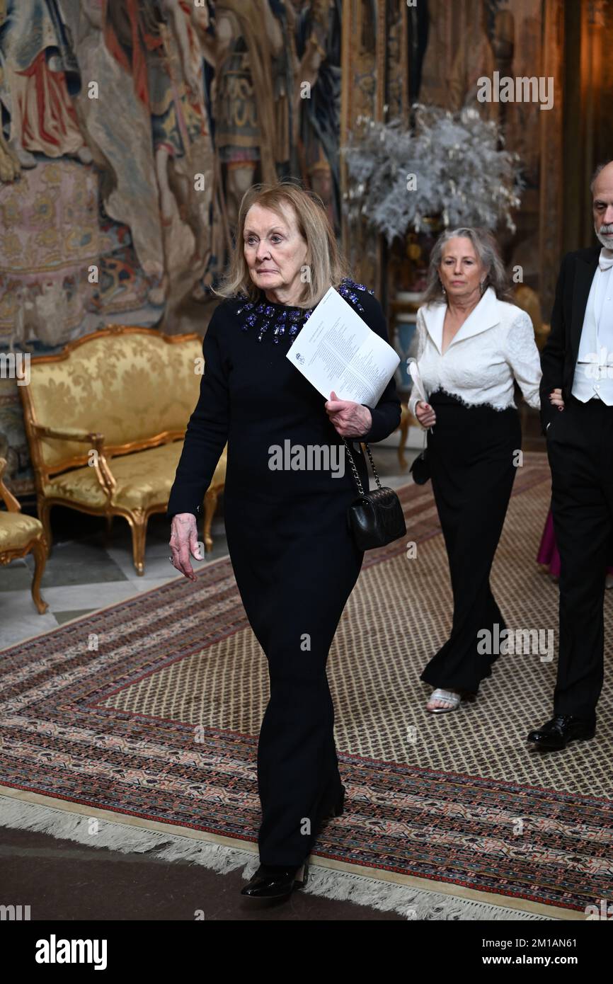 Nobel literature laureate Annie Ernaux attends the King's dinner for ... Nobel literature laureate Annie Ernaux attends the King's dinner for ...