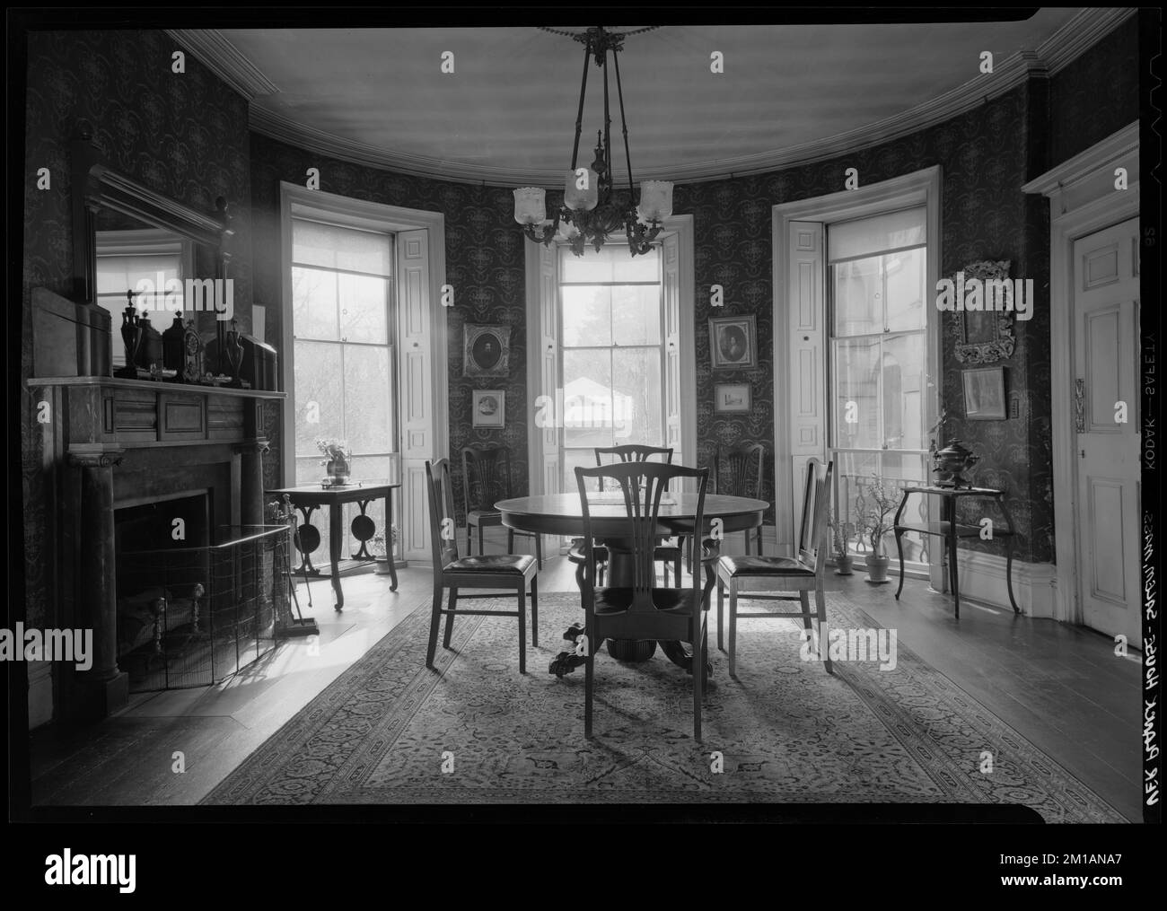 Ver Planck House, interior, dining room , Architectural elements ...