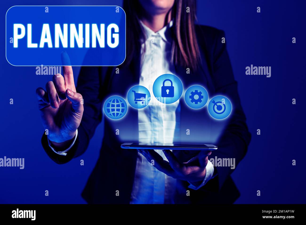 Sign displaying Planning. Business showcase process of thinking about ...