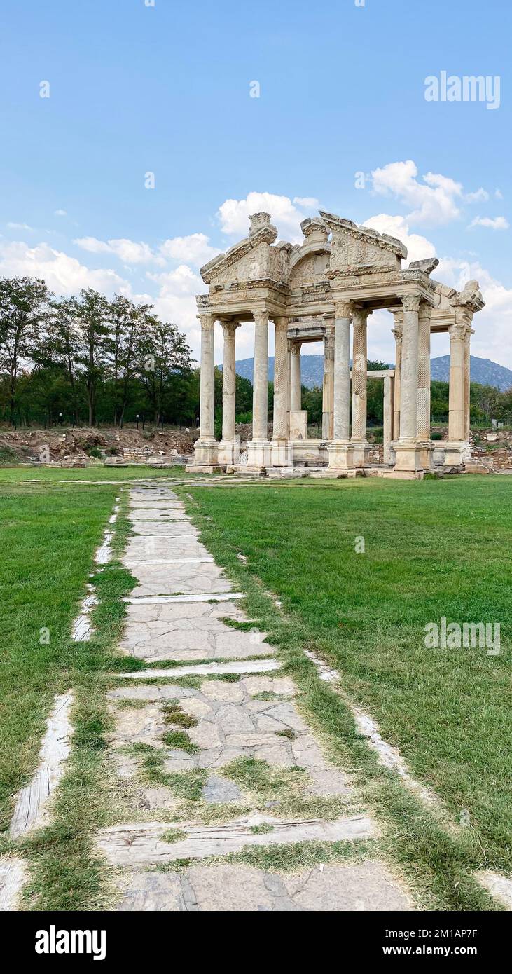 Ancient city of Aphrodisias in Aydın Turkey, historical ruins, Unesco ...