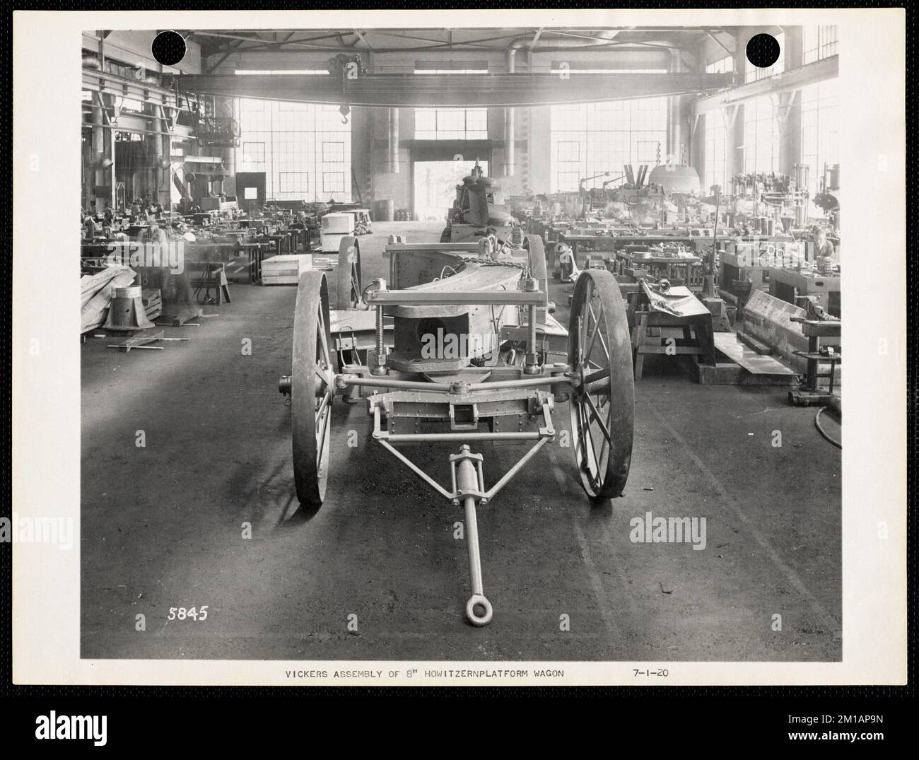 Vickers assembly of 8' howitzer platform wagon , Armories, Ordnance ...
