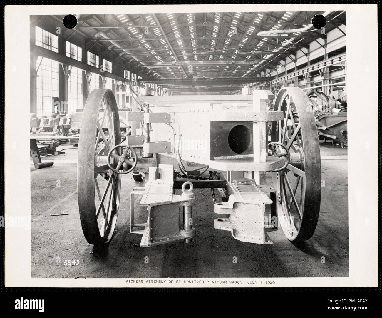 Vickers assembly of 8' howitzer platform wagon , Armories, Ordnance ...