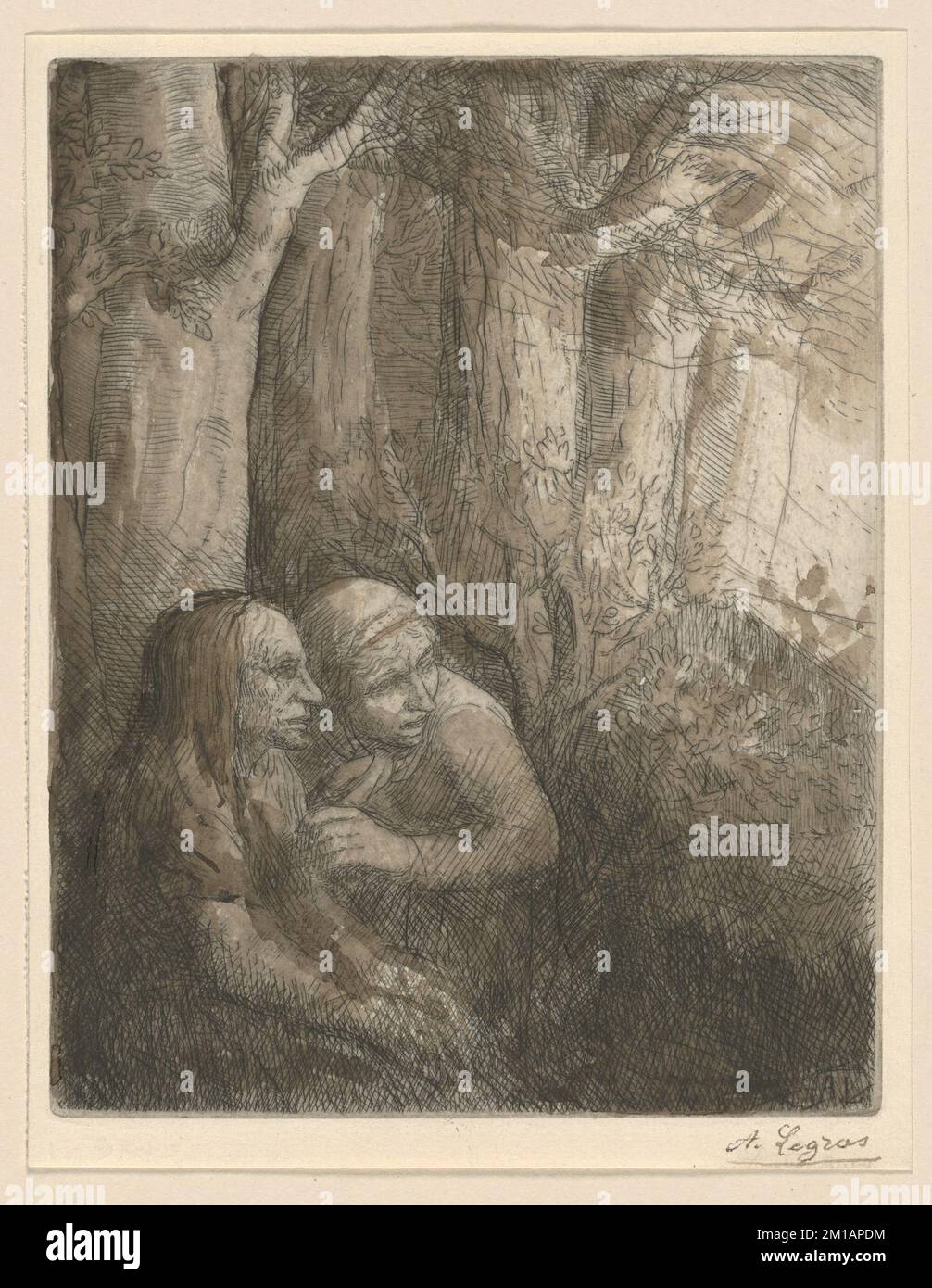 Victimes d'incendie par des chemineaux , Fires, Alphonse Legros (1837 ...