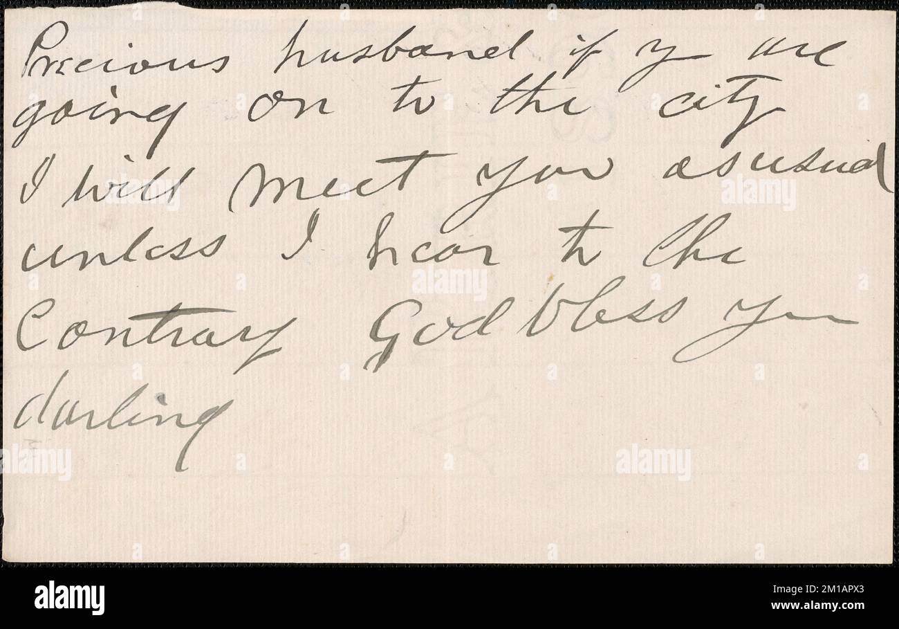 [Victoria Woodhull Martin] autograph letter to [John Biddulph Martin ...