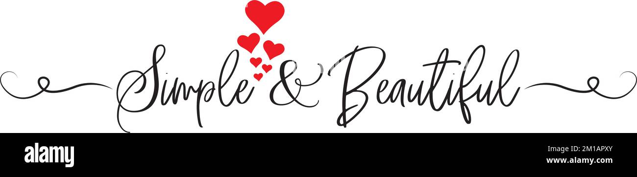 Simple and beautiful, vector. Stencil art, typographical art design ...