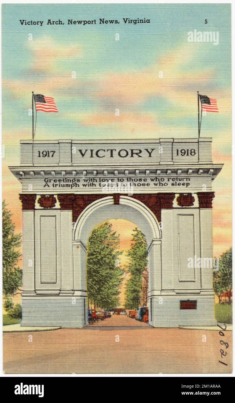 Victory Arch, Newport News, Virginia , Monuments & memorials, Tichnor ...