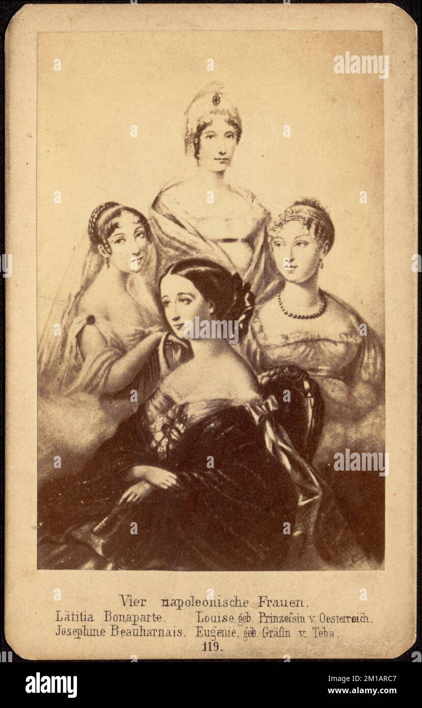 Vier napoleonische Frauen , Empresses, Bonaparte, Letizia, 1750?-1836 ...
