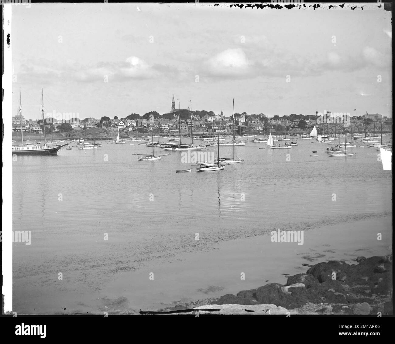 View across Marblehead Harbor from Marblehead Neck , Cities & towns ...