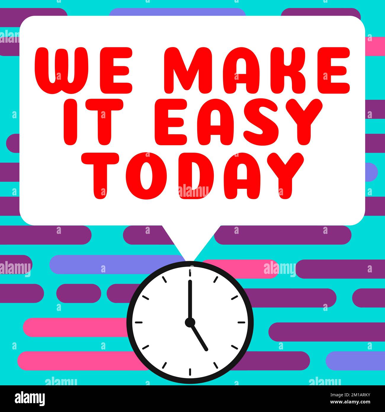 Text showing inspiration We Make It Easy Today. Word for Offering ...