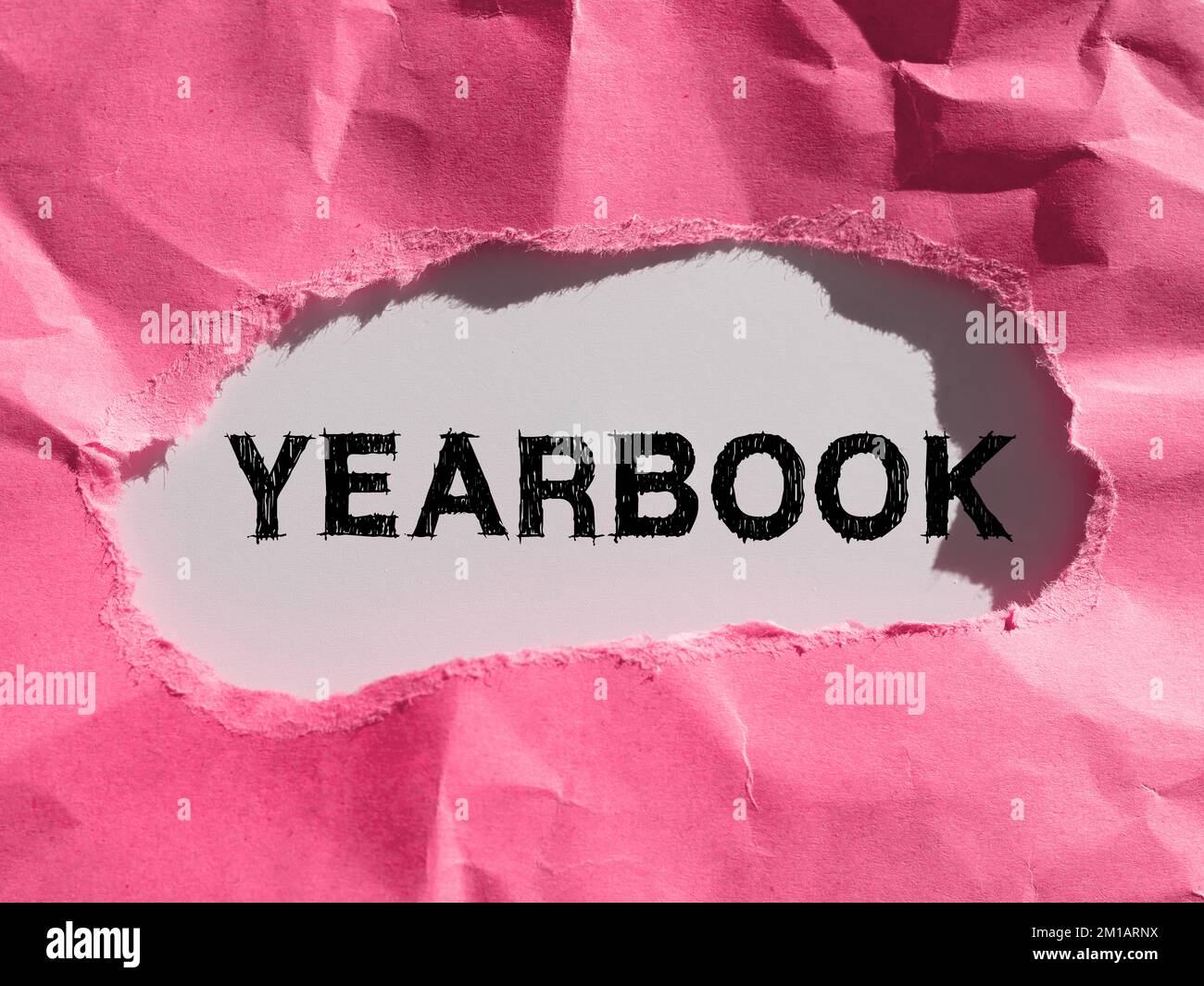Hand writing sign Yearbook. Business idea publication compiled by ...