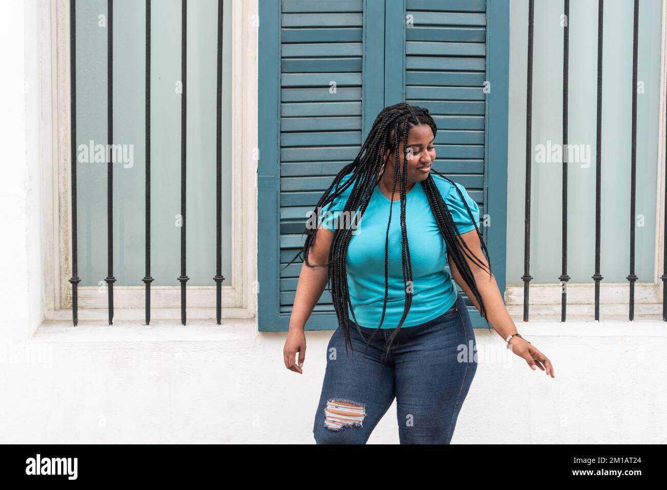 Beautiful african female model dancing hi-res stock photography and ...