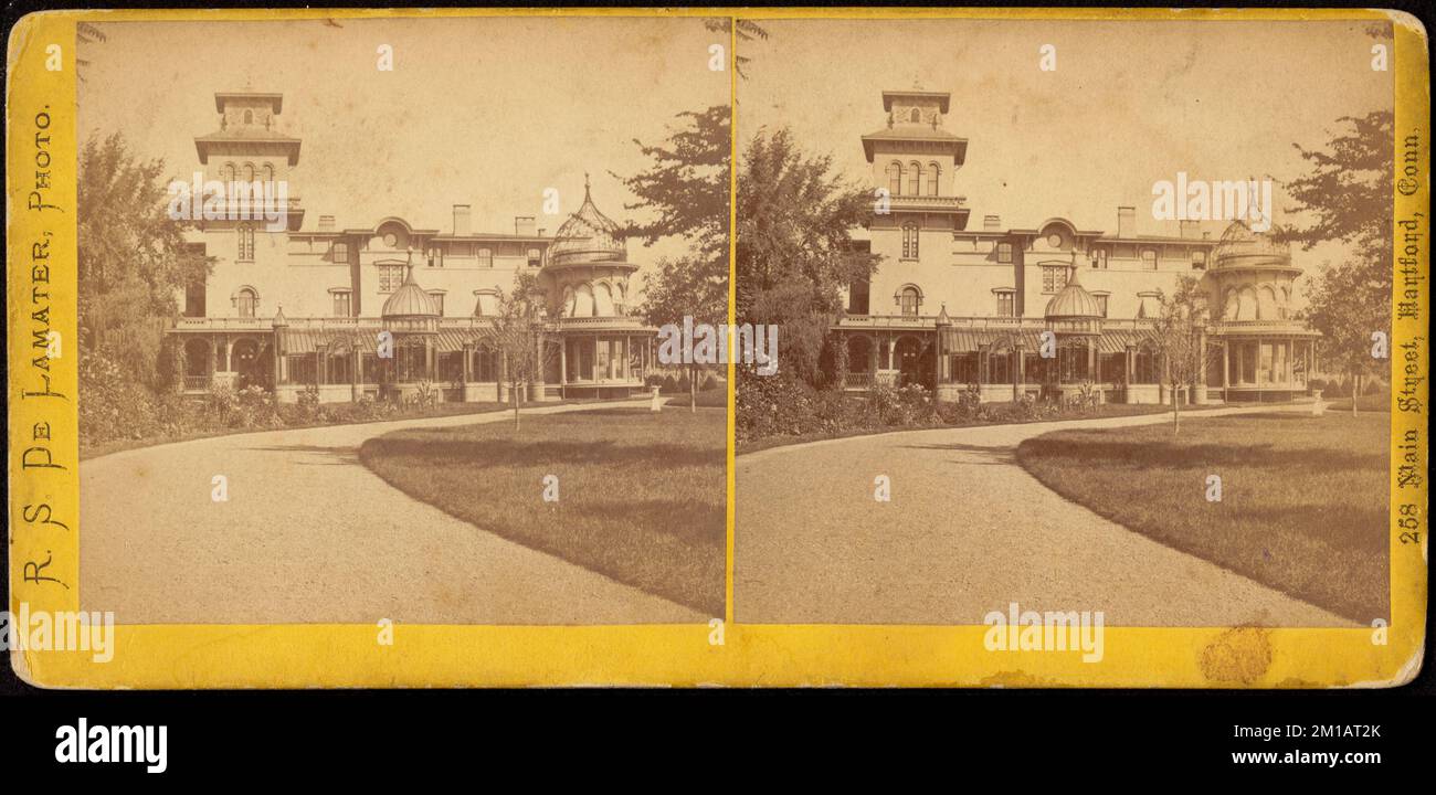 View at Armsmear, the residence of Mrs. Samuel Colt, Hartford, Conn ...