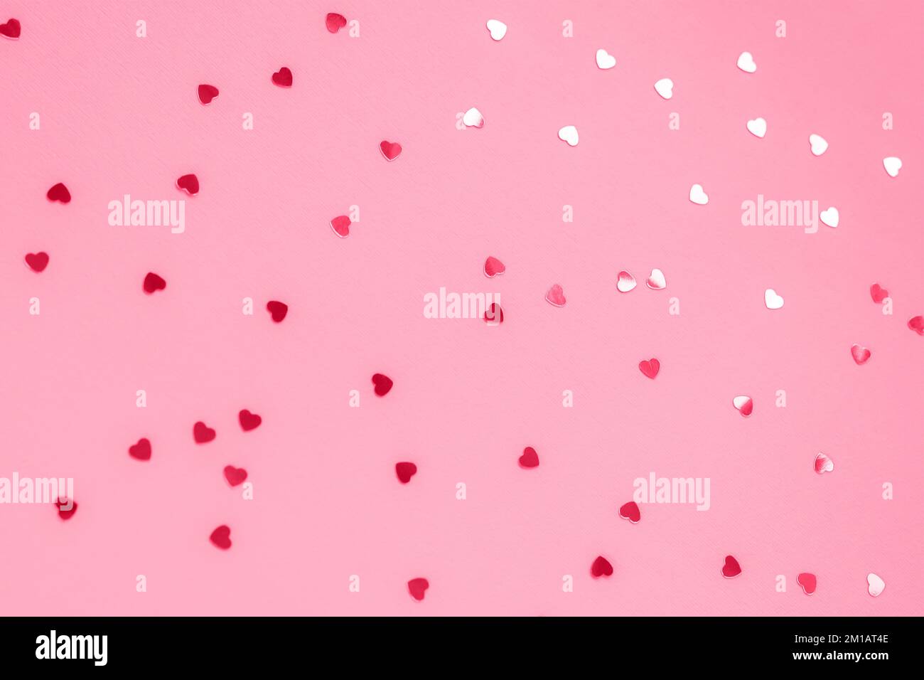 Pink festive background with confetti, texture. Selective focus Stock ...