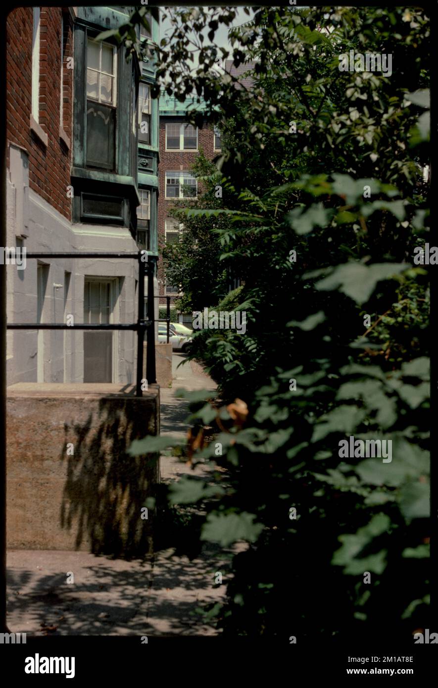 View down alley, likely Boston , Alleys. Edmund L. Mitchell Collection ...