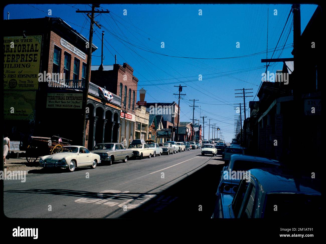 View down C Street, Virginia City, Nevada , Storefronts, Streets ...