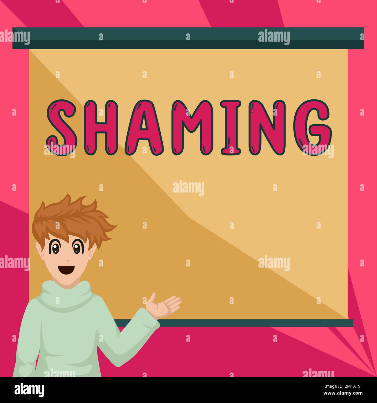 Handwriting text Shaming. Concept meaning subjecting someone to ...