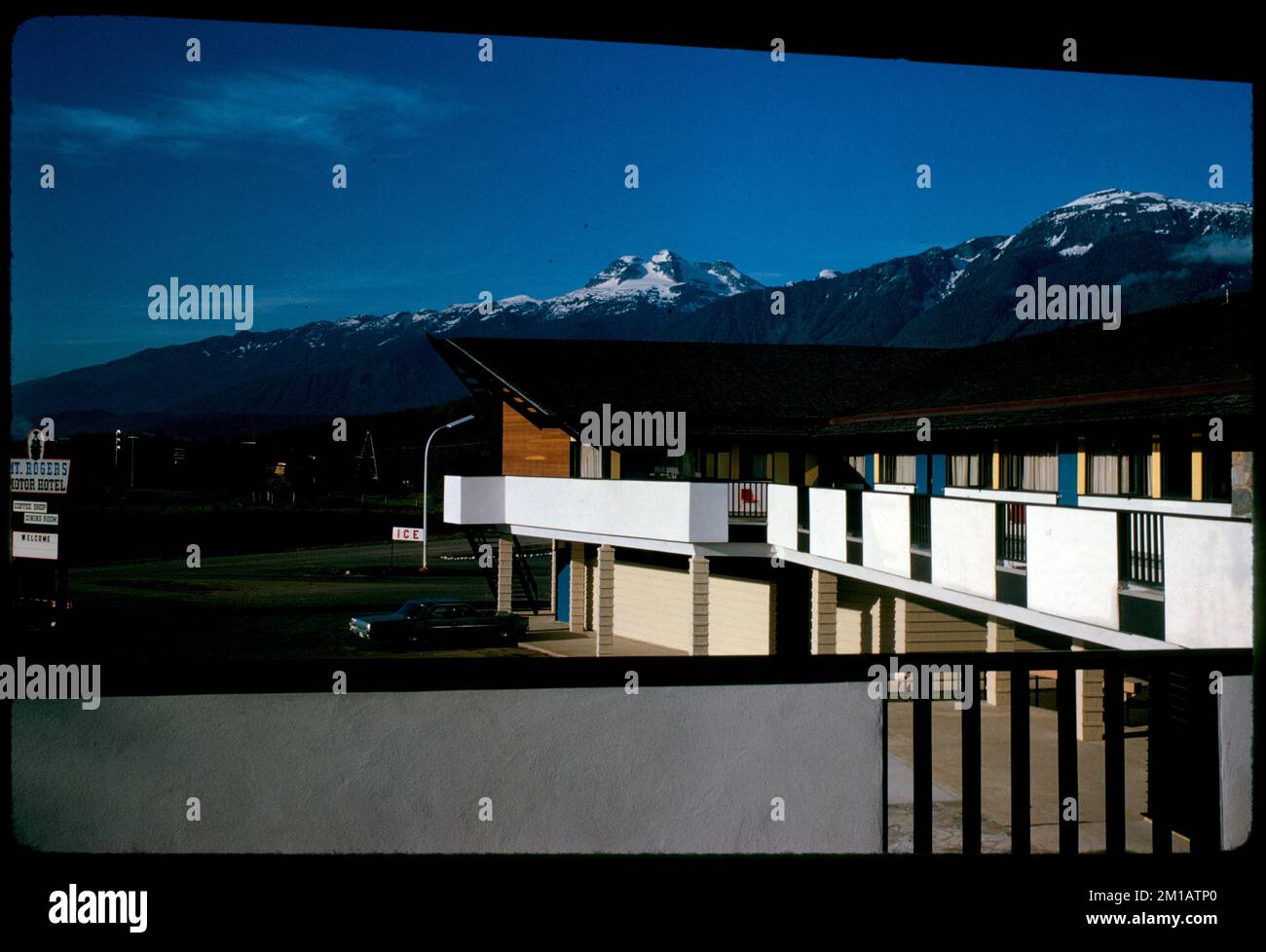 View from balcony of Mt. Rogers Motor Hotel, British Columbia , Motels ...