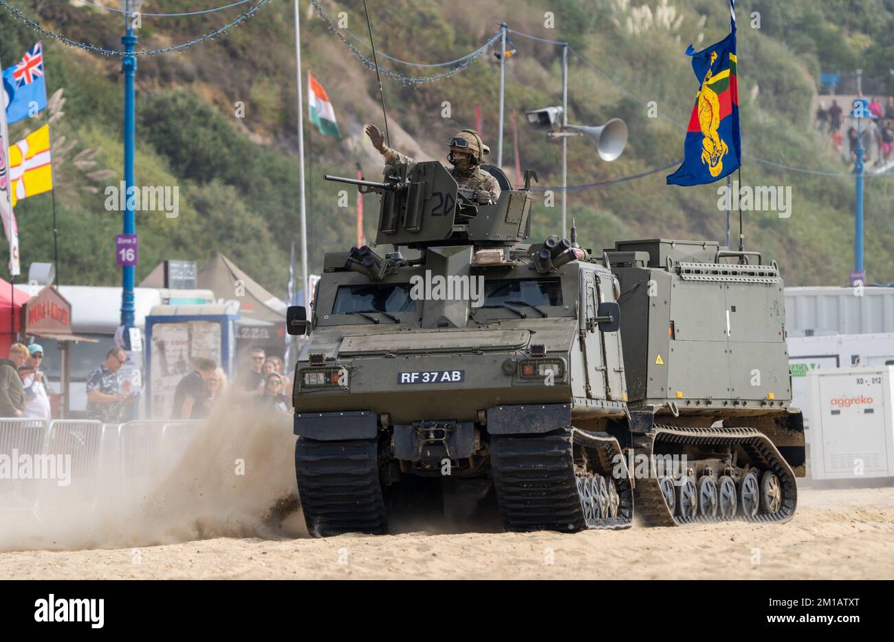 British Army Viking BVS10 Amphibious Armoured All-Terrain Vehicle Stock ...