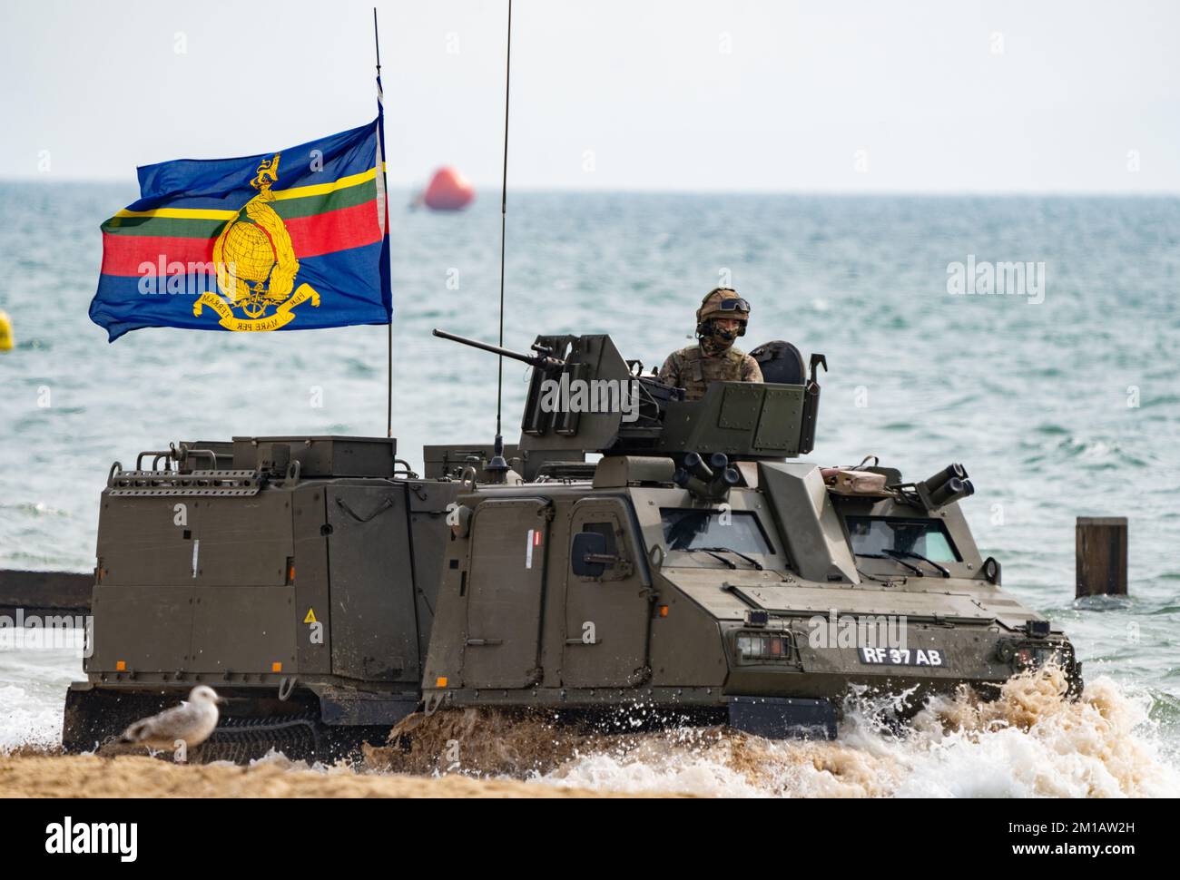 British Army Viking BVS10 Amphibious Armoured All-Terrain Vehicle Stock ...