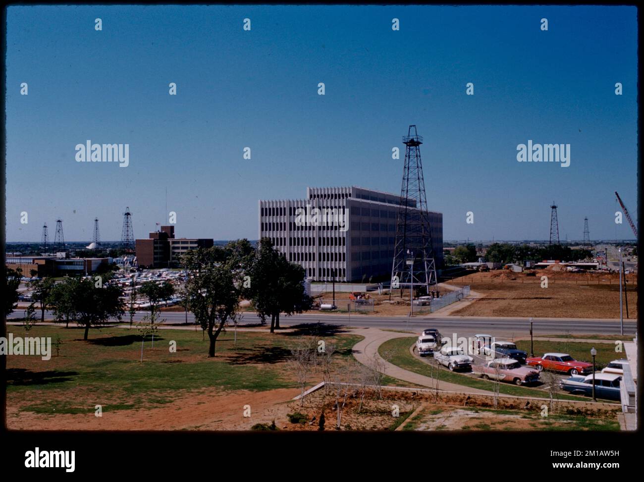 View from Oklahoma State Capitol , Capitols, Oil well drilling rigs ...