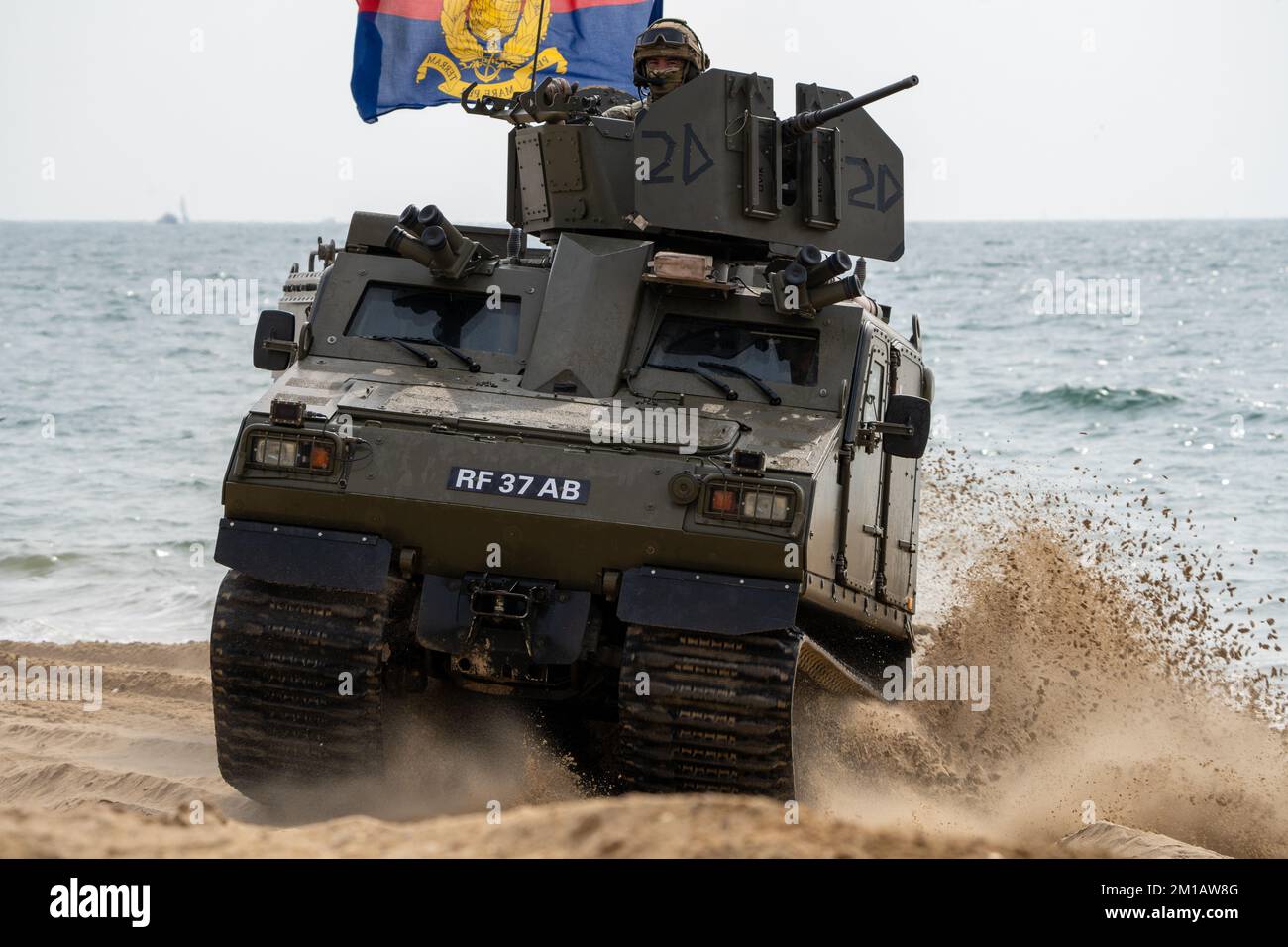 British Army Viking BVS10 Amphibious Armoured All-Terrain Vehicle Stock ...