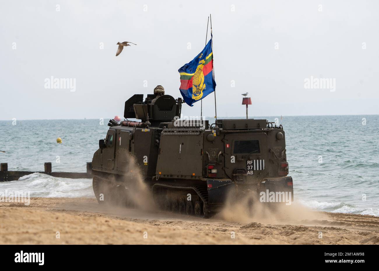 British Army Viking BVS10 Amphibious Armoured All-Terrain Vehicle Stock ...