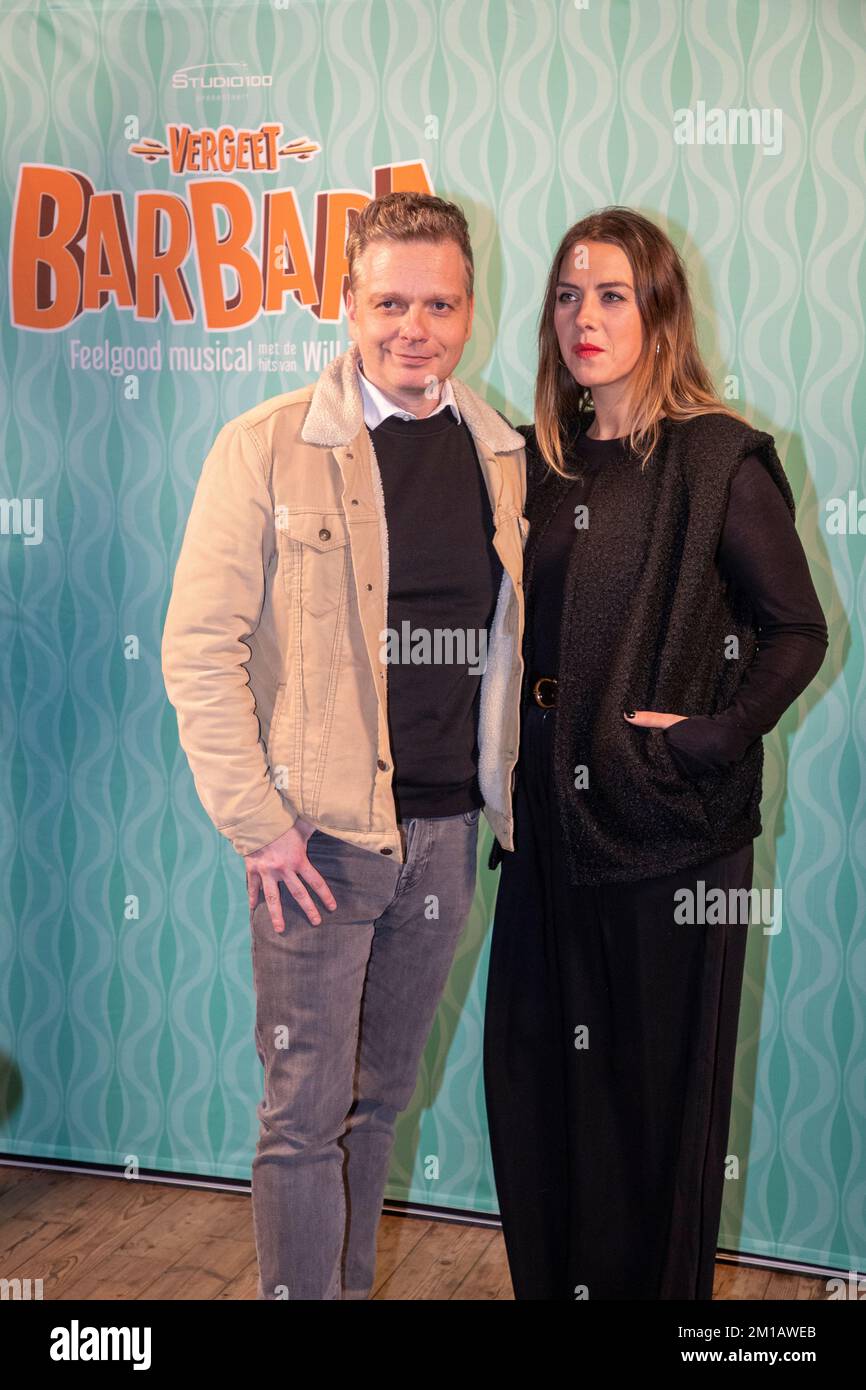 Singer Udo pictured during the premiere of 'Vergeet Barbara', a musical ...