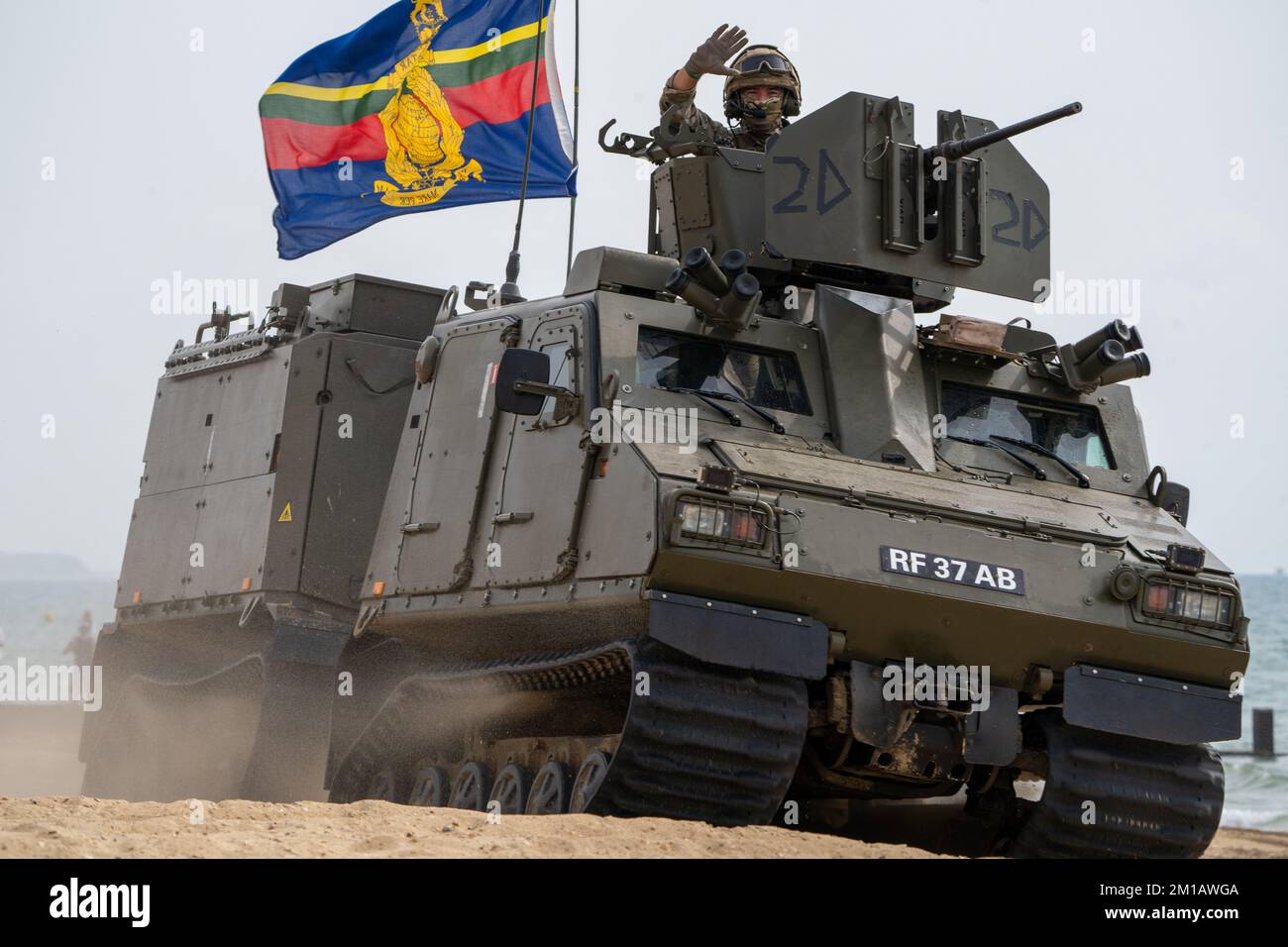 British Army Viking BVS10 Amphibious Armoured All-Terrain Vehicle Stock ...