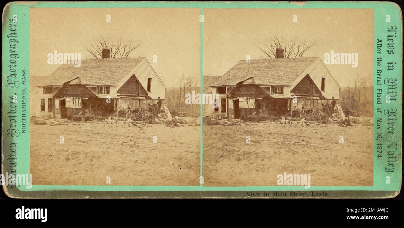 View in Main Street, Leeds , Disasters, Floods, Mill River Disaster ...