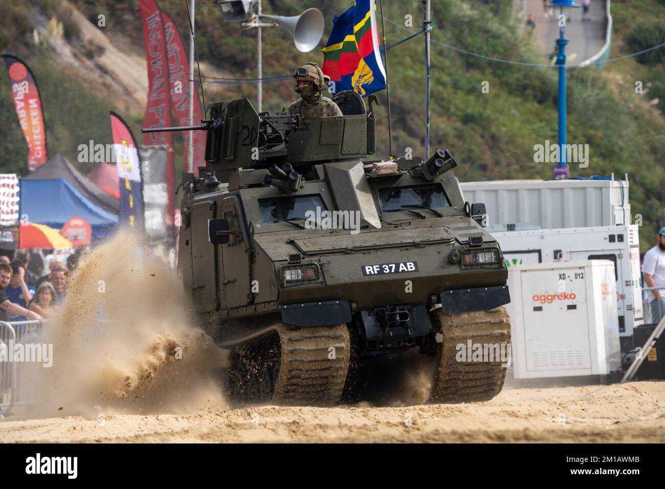 British Army Viking BVS10 Amphibious Armoured All-Terrain Vehicle Stock ...