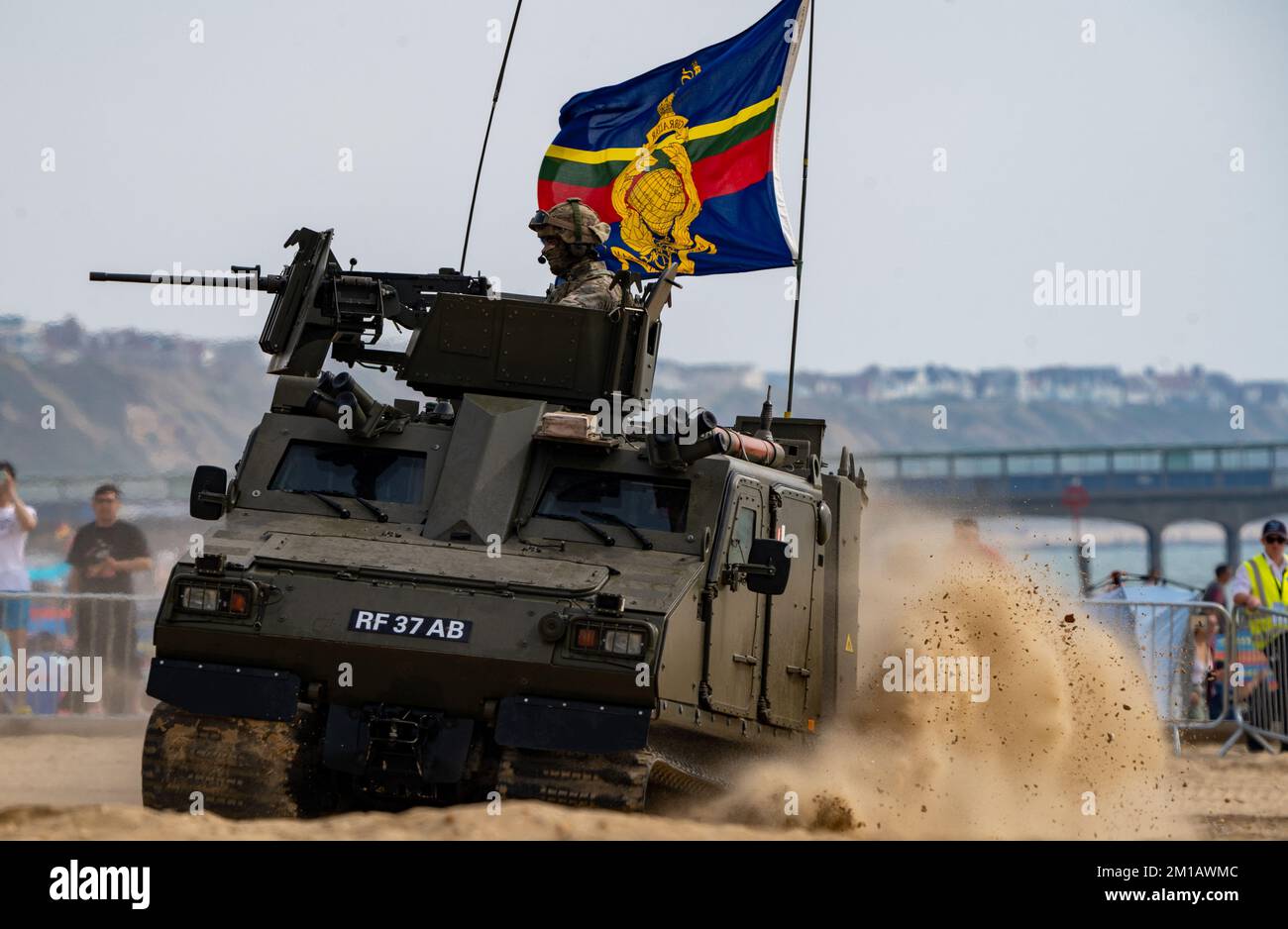 British Army Viking BVS10 Amphibious Armoured All-Terrain Vehicle Stock ...
