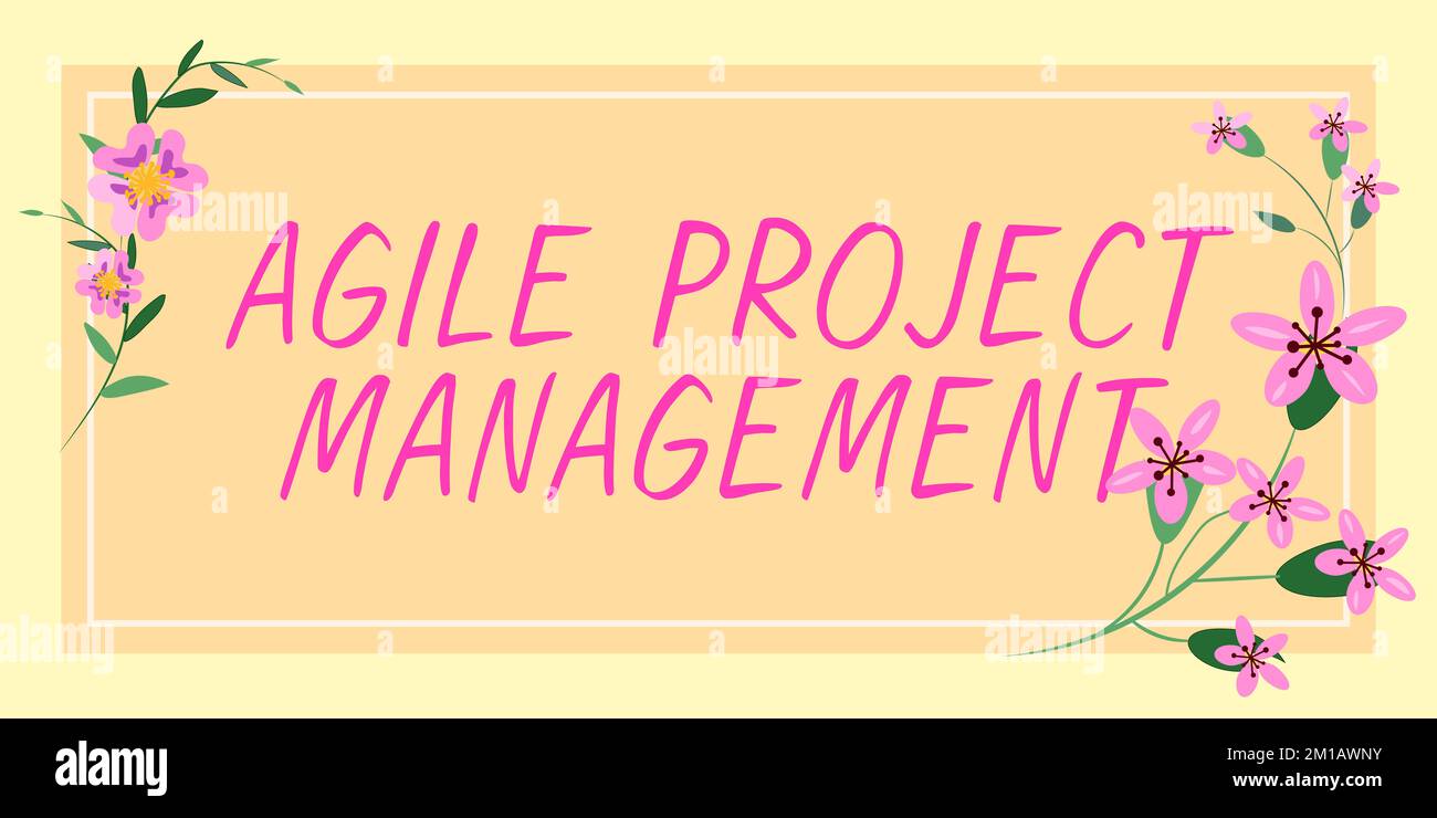 Conceptual Display Agile Project Management Word Written On Management