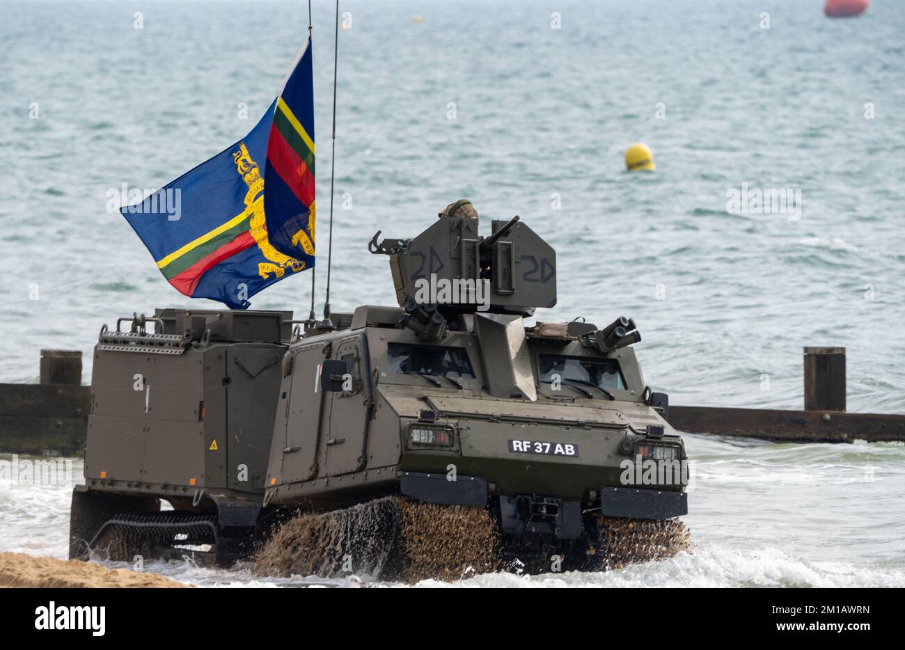 British Army Viking BVS10 Amphibious Armoured All-Terrain Vehicle Stock ...