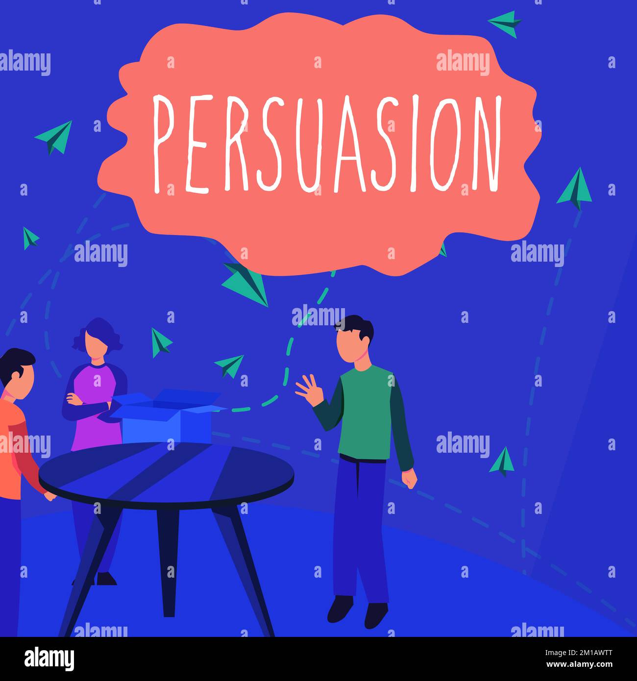 Text showing inspiration Persuasion. Business showcase the action or ...