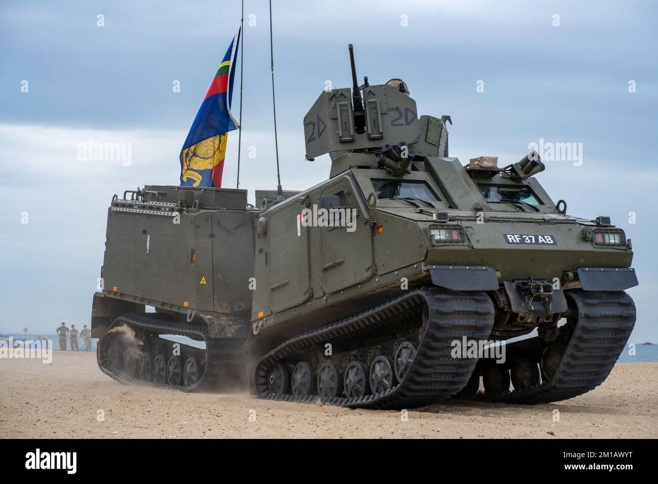 British Army Viking BVS10 Amphibious Armoured All-Terrain Vehicle Stock ...