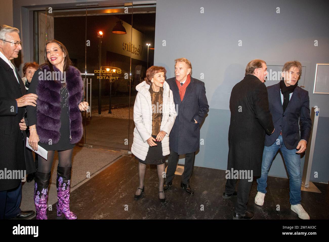 Tura's daughter Sandy Blanckaert, singer Will Tura and Luk Alloo ...