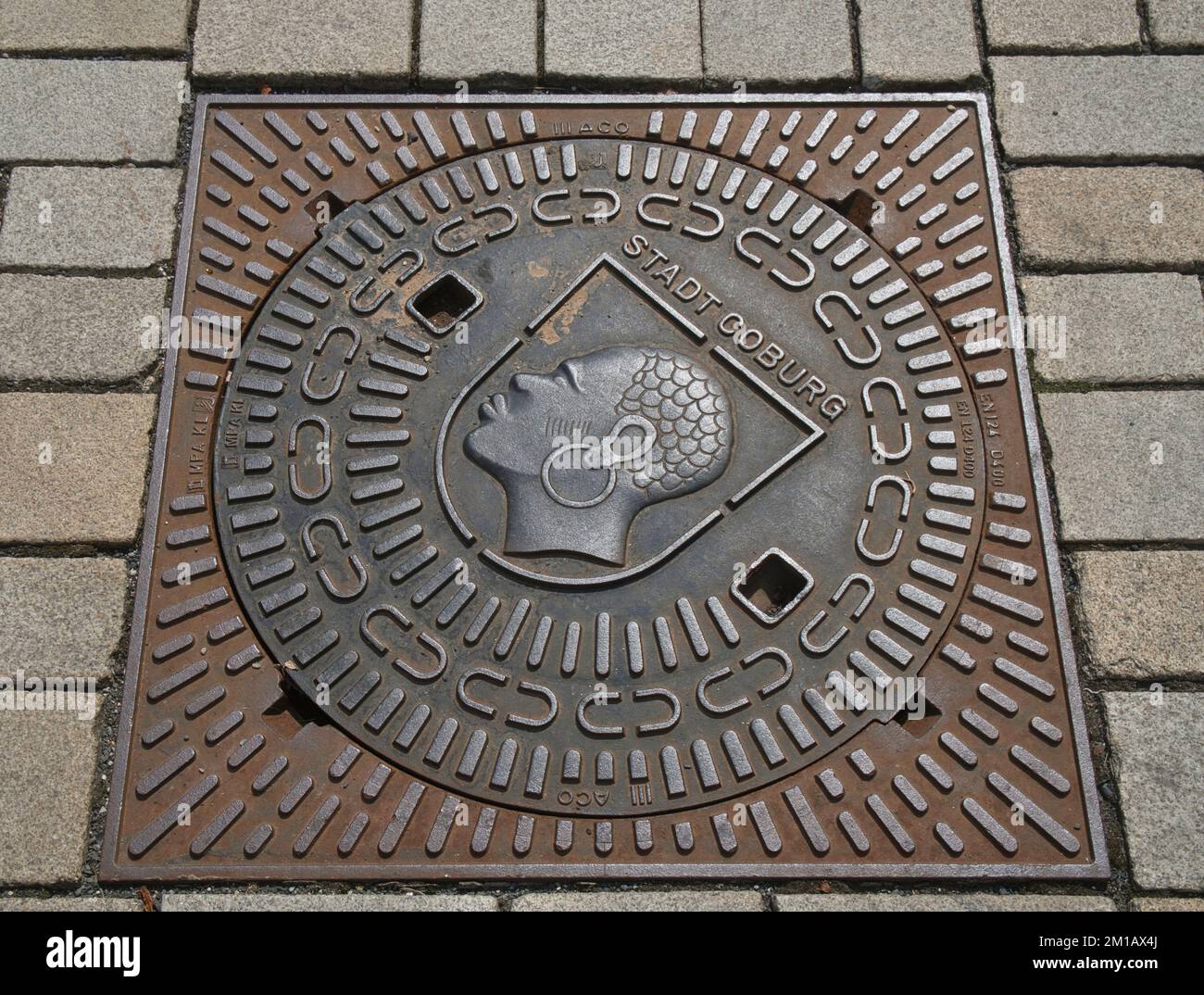 The head of St.Maurice the black patron saint of Coburg, Germany ...
