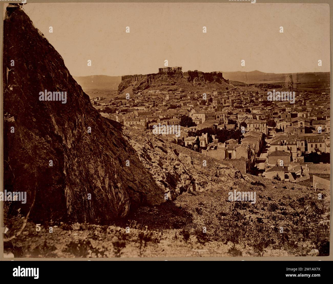View of Athens and Acropolis , Forts & fortifications, Archaeological ...