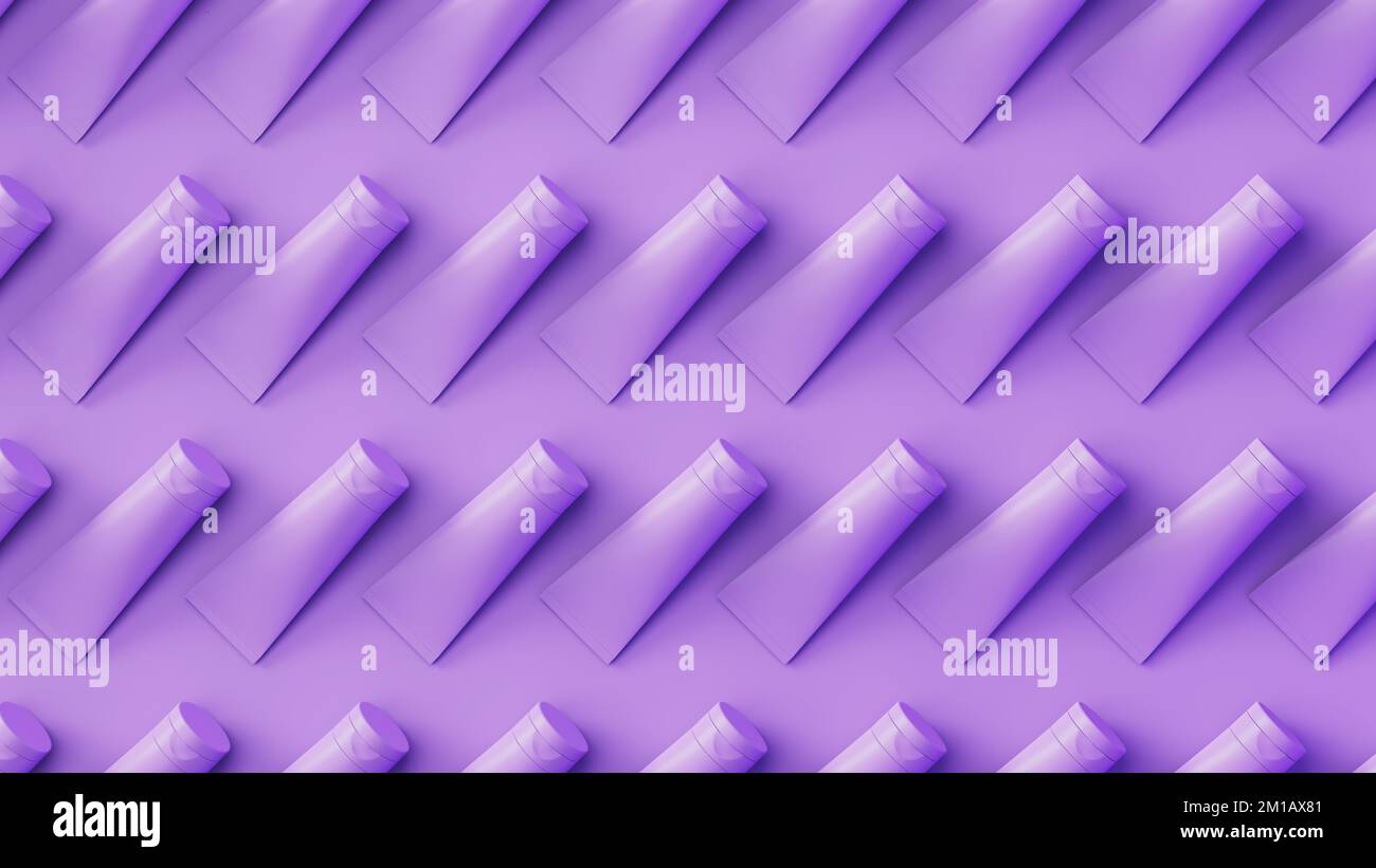 Lavender cosmetic tubes with soft shadow fill background. Perfect ...