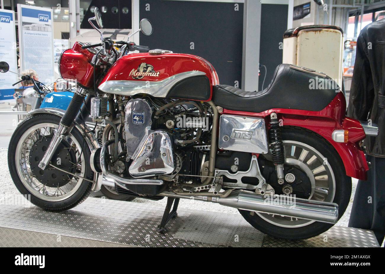1.2 litre Munch Mammut (mammoth) super motorbike on display at Technik ...