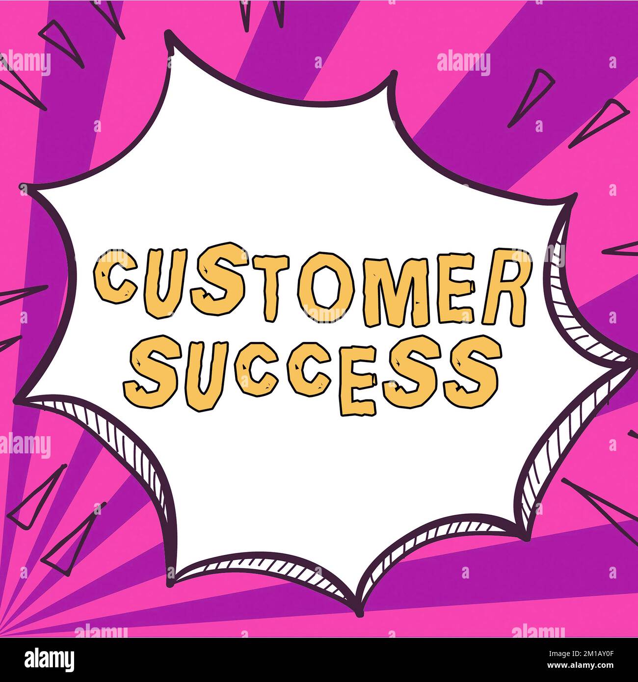 Conceptual caption Customer Success. Business showcase customers ...